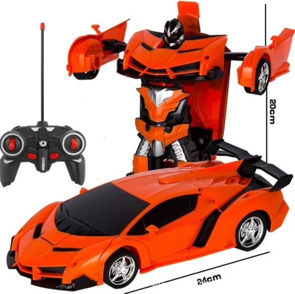 New 2 in 1 RC Car Toy Transformation Robots Car Driving Vehicle Sports Cars Models Remote Control Car RC Toy Gift for Boys Toy